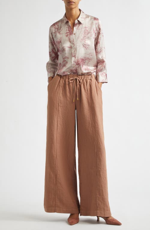 L'AGENCE L'AGENCE Dani Three-Quarter Sleeve Silk Button-Up Shirt